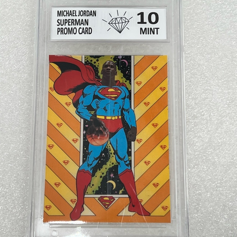 1990 Broder Michael Jordan Promo Card Superman Card G… - Gem
